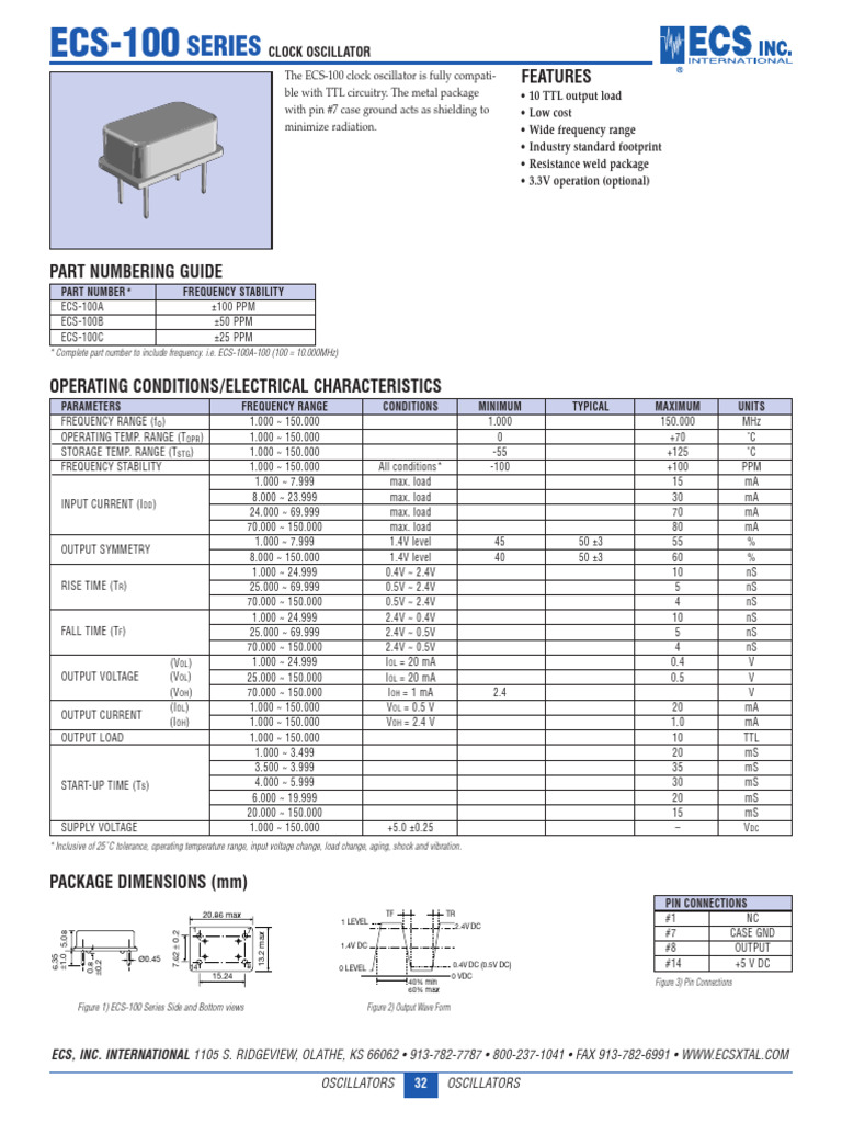 ECS 100 Series | PDF | Manufactured Goods | Electromagnetism