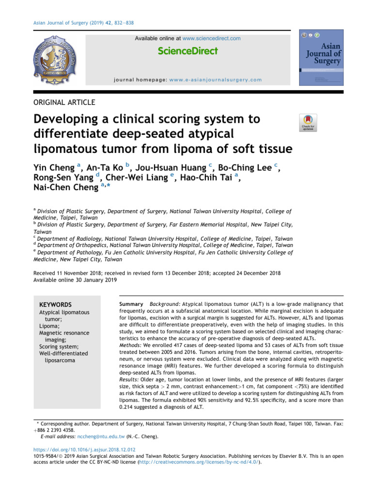 ALT score 2019 | PDF | Biopsy | Pathology