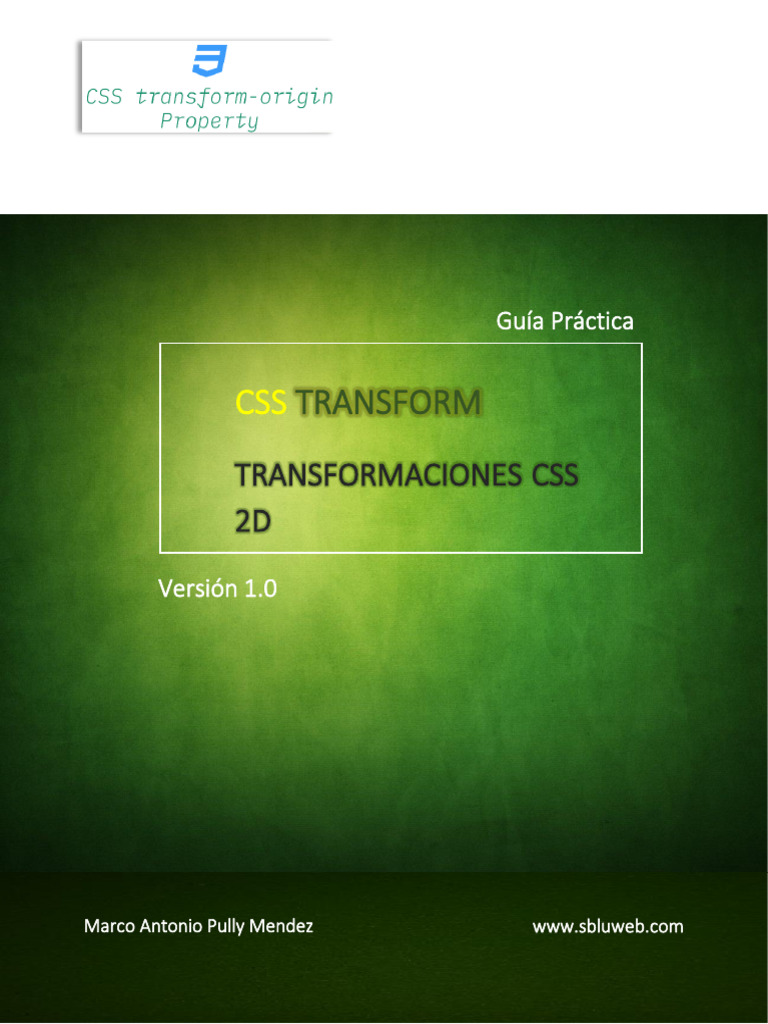 Guía de Transformaciones CSS 2D | PDF | Sistema de coordenadas ...