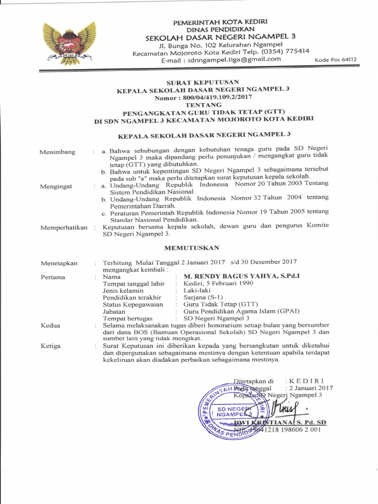 SK M Rendy Bagus Yahya 201720220927 12352464 | PDF