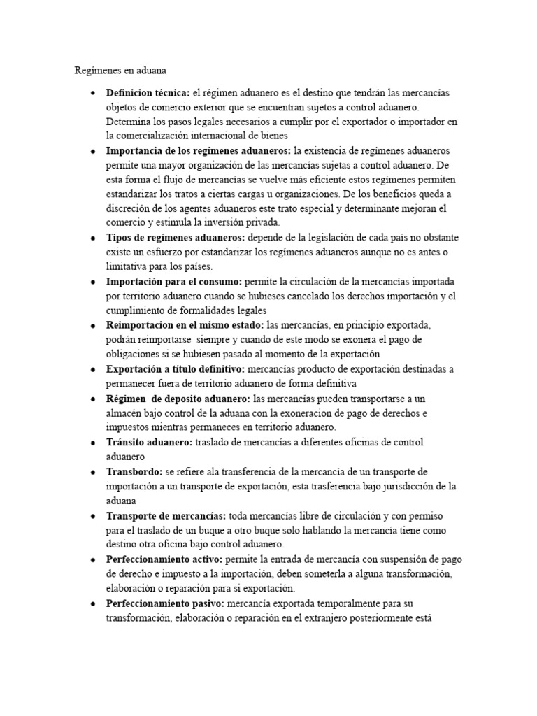 Documento para PP | PDF | aduana | Exportaciones