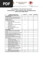 APhA Injection Technique Assessment Form | PDF | Injection (Medicine ...