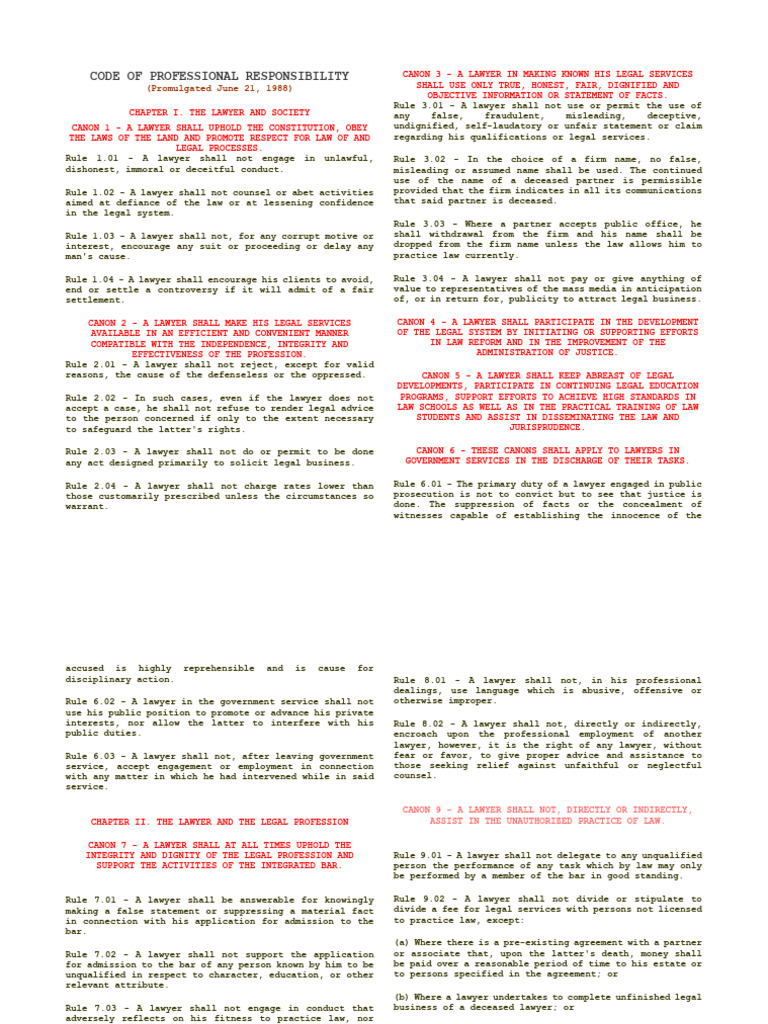 Basic Judicial Ethics_Code of Professional Responsibility | PDF | Lawyer | Oath Of Office