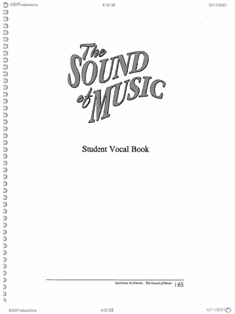 The Sound of Music Score | PDF