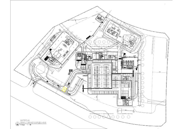 EL-0.101 Distribusi Jalur Kabel TM Semi Basement Master Plan R2-Model | PDF