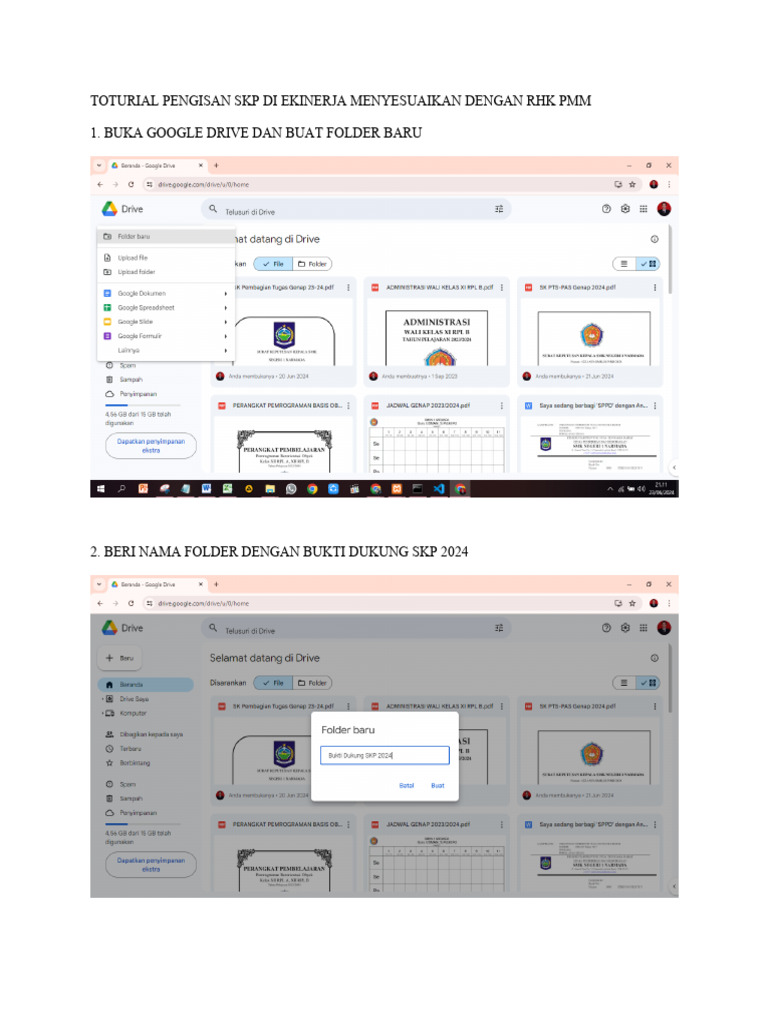 Tutorial Skp Ekinerja 2024 Pdf Komputer