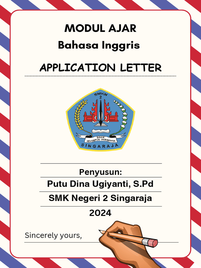 Modul Ajar Application Letter Fix | PDF