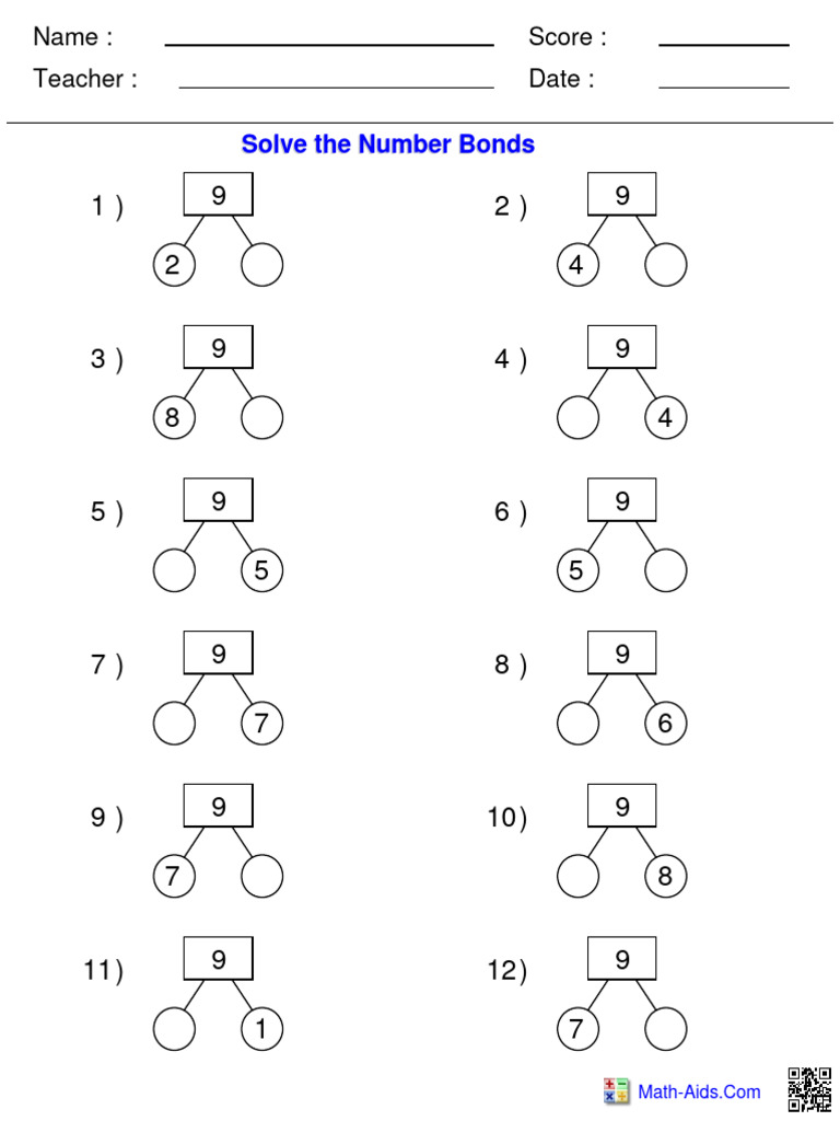 Number Bonds Trees | PDF | Teaching Methods & Materials | Computers