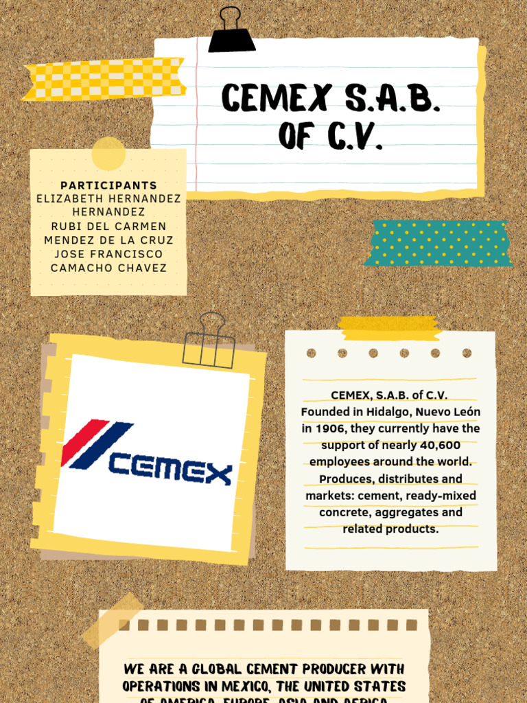 Global Cement Producer CEMEX Overview | PDF