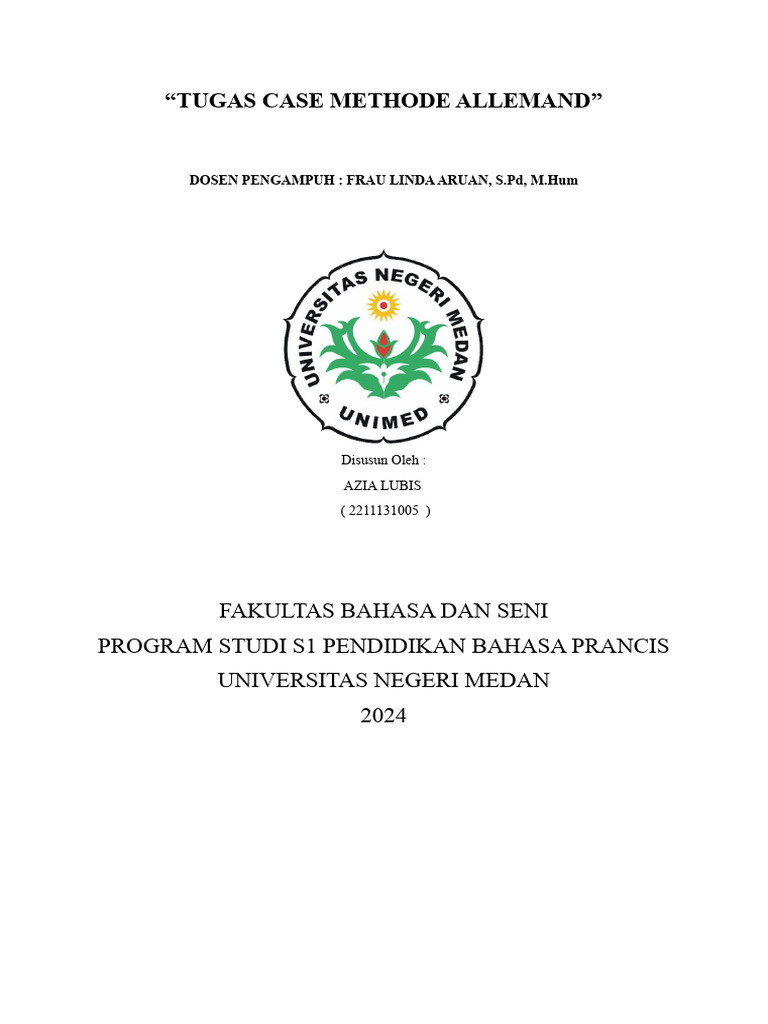 Tugas - Case - Methode - Allemand New | PDF