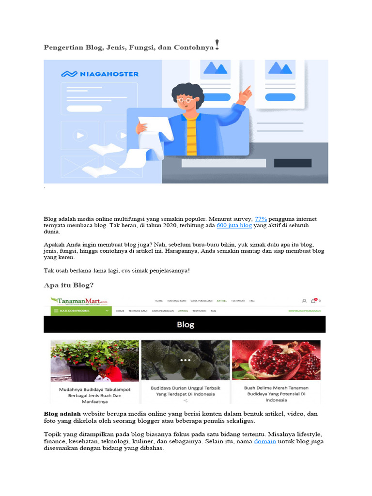 Tugas Web Blog | PDF | Karier & Perkembangan