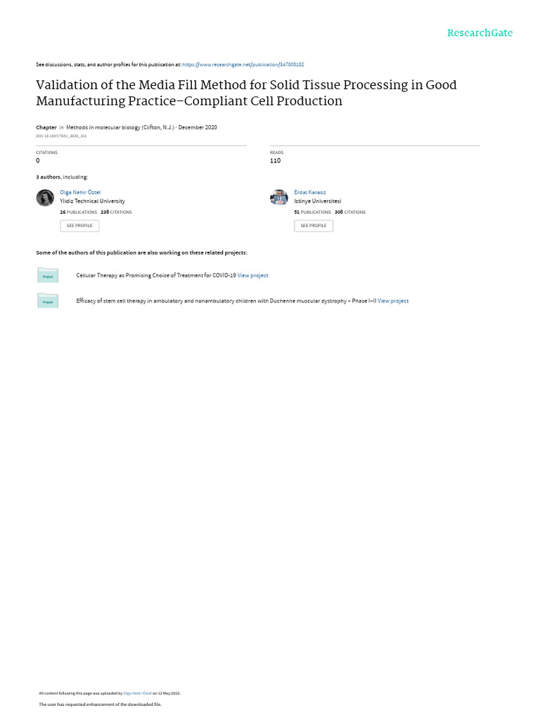 Media Fill | PDF | Life Sciences | Biology