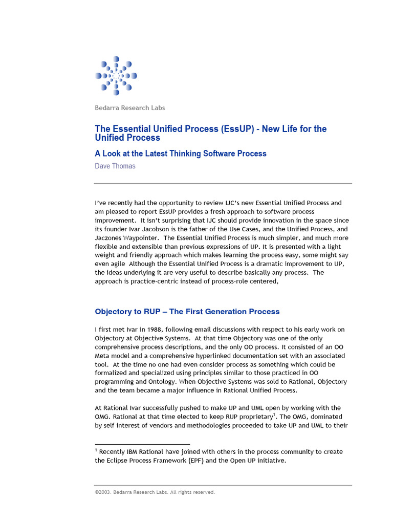 Paper Essup First Look | PDF | Agile Software Development | Use Case
