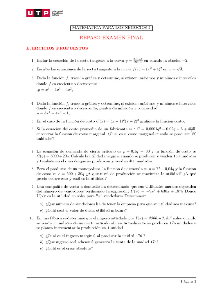 Repaso Exa Final Ag 2024 Hmrsji | PDF | Economias | Ciencias económicas