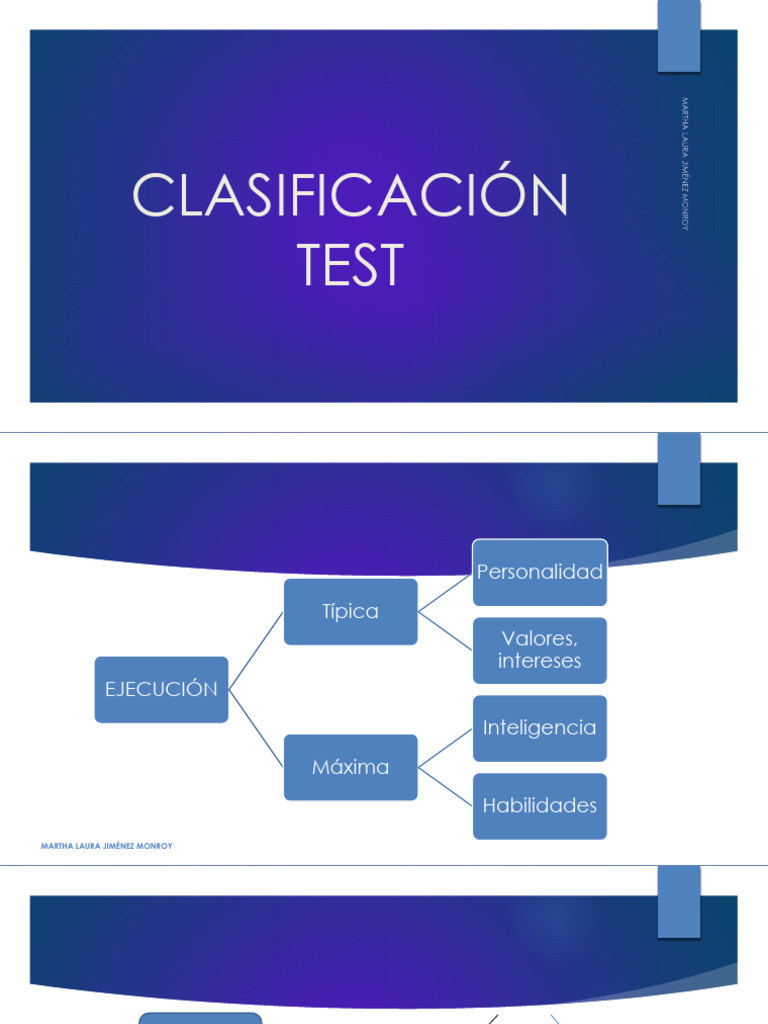 clasificación test 1 | Descargar gratis PDF | Sicología | Ciencias del ...