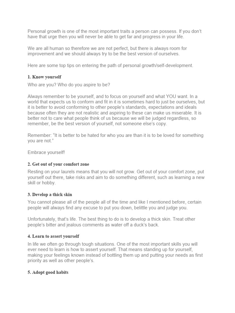 Document | PDF | Personal Development | Social Psychology