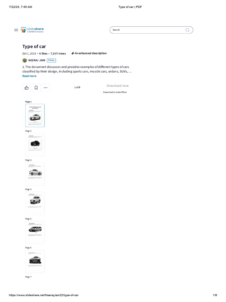 Type of car _ PDF | Download Free PDF | Trunk (Car) | Wheeled Vehicles