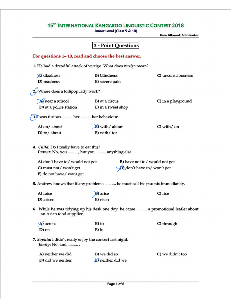 Soal IKLC 2018 - Grade 9-10 | PDF