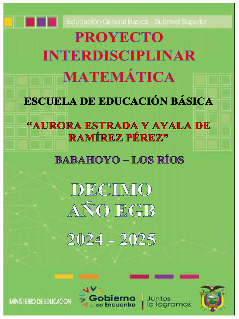 PROYECTO Matemática Decimo | PDF | Conjunto (Matemáticas) | Mediana