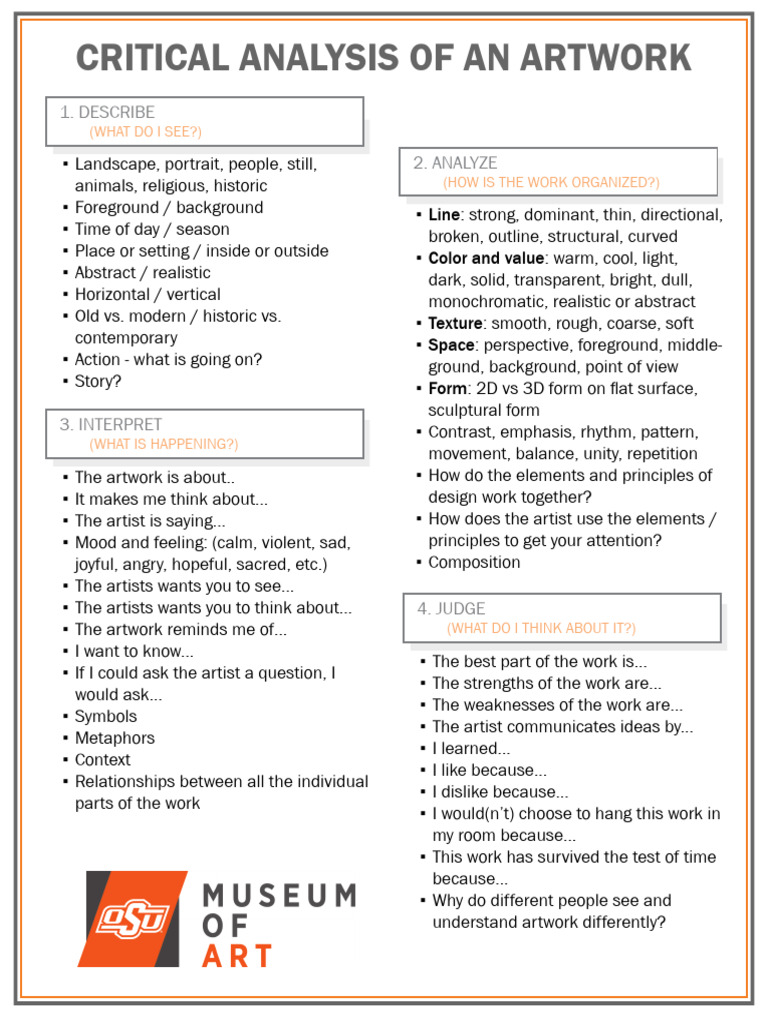 Critical Anaysis of an Artwork | PDF | Composition (Visual Arts)