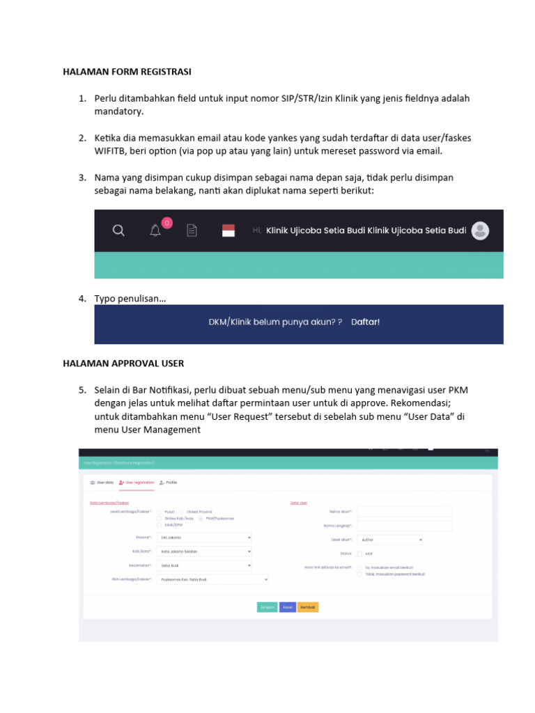 Review Self Registrasi Dan Modul SKP | PDF