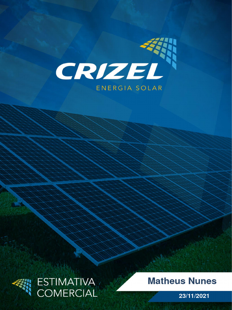 Crizel Energia Solar - Estimativa Comercial | PDF | Fotovoltaica ...