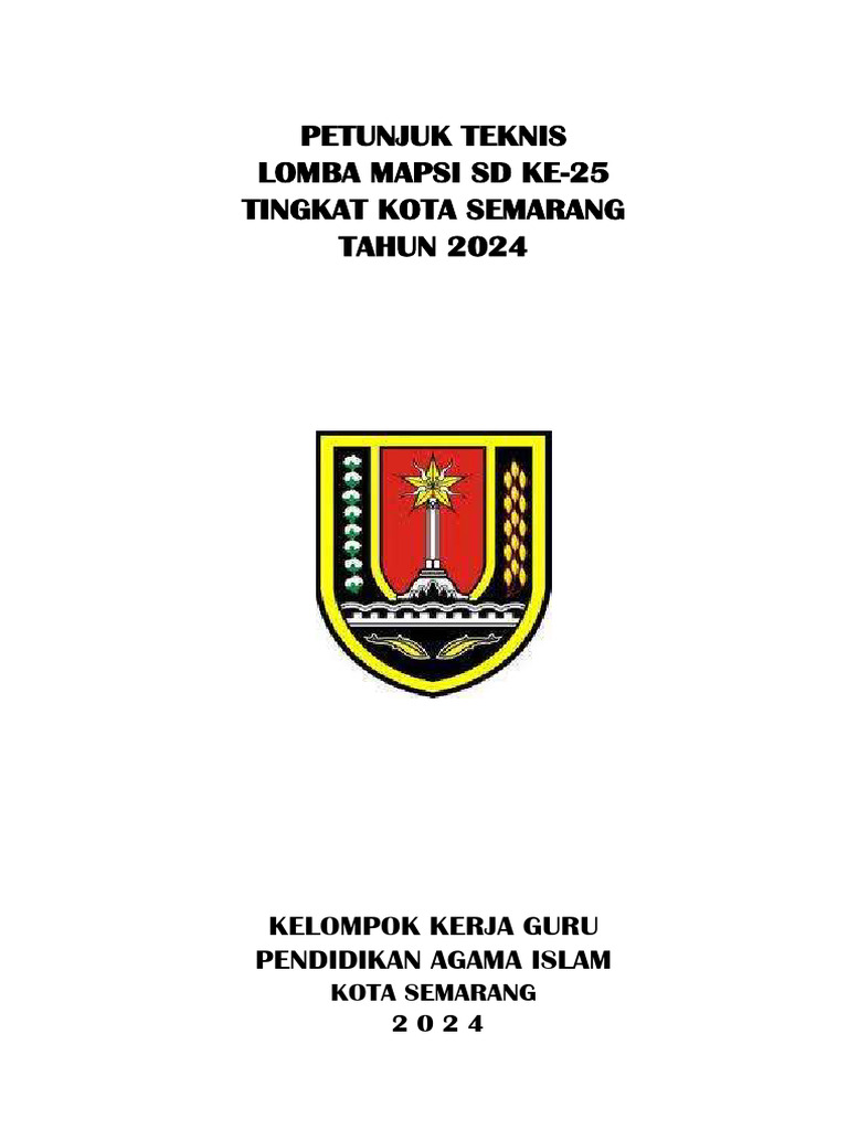 JUKNIS MAPSI SD KE 25 TH 2024 KOTA SEMARANG Fix | PDF