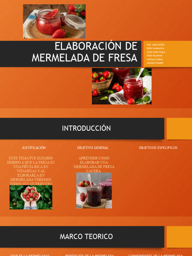 Elaboración de Mermelada de Fresa | Descargar gratis PDF | Fruta