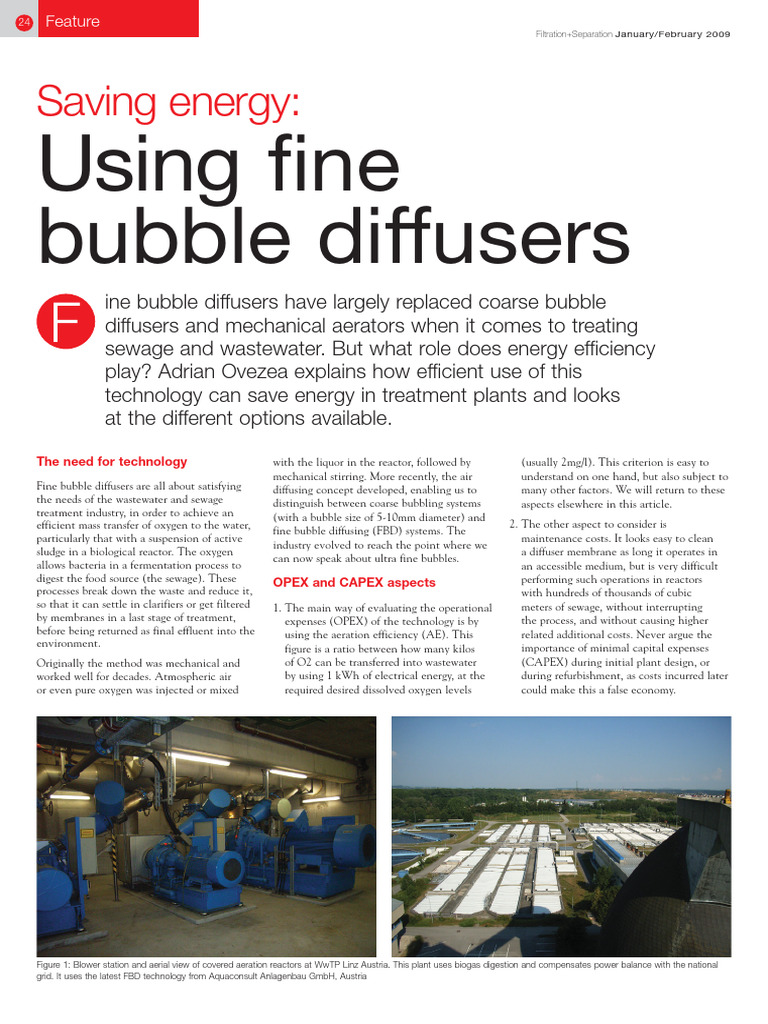 Using Fine Bubble Diffusers | PDF | Sewage Treatment