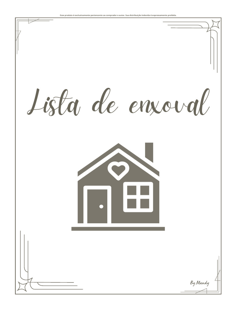 Lista de Enxoval Da Mandy - 20240609 - 124542 - 0000 | PDF | Implementos domésticos | Casa