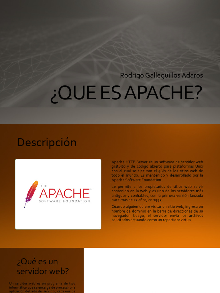 Que Es Apache | PDF | Servidor HTTP Apache | Redes