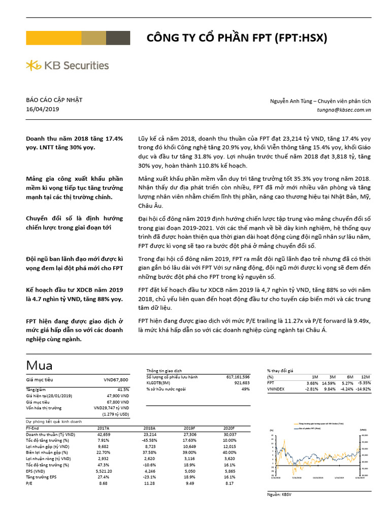 FPT Equity Analysis | PDF