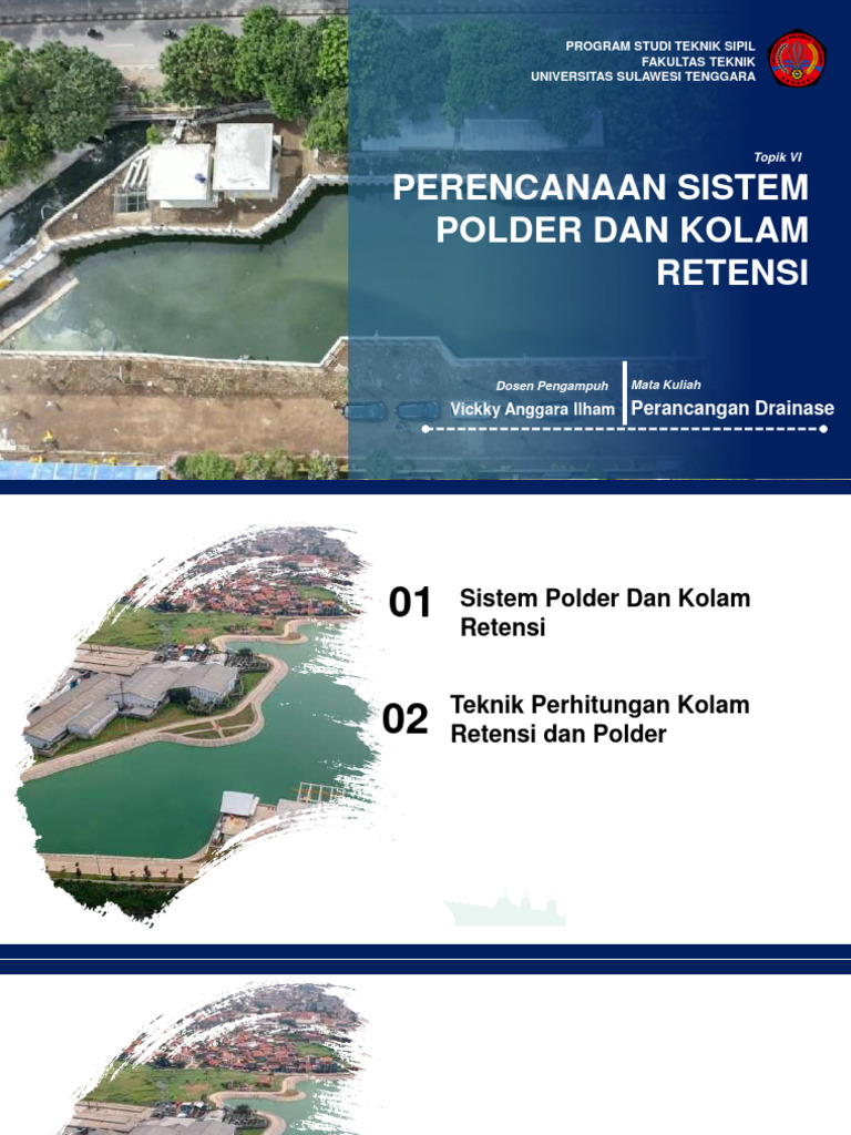 Perencanaan Sistem Polder dan Kolam Retensi | PDF | Sains & Matematika