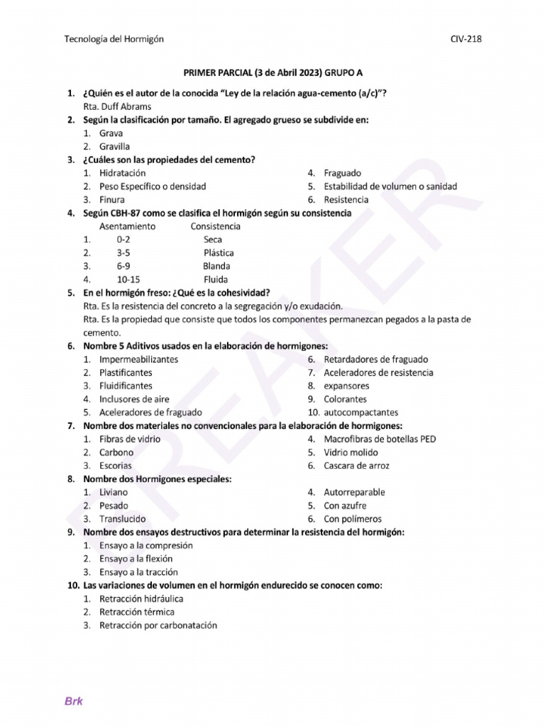 Examenes Tecno 1-2023 BRK | PDF