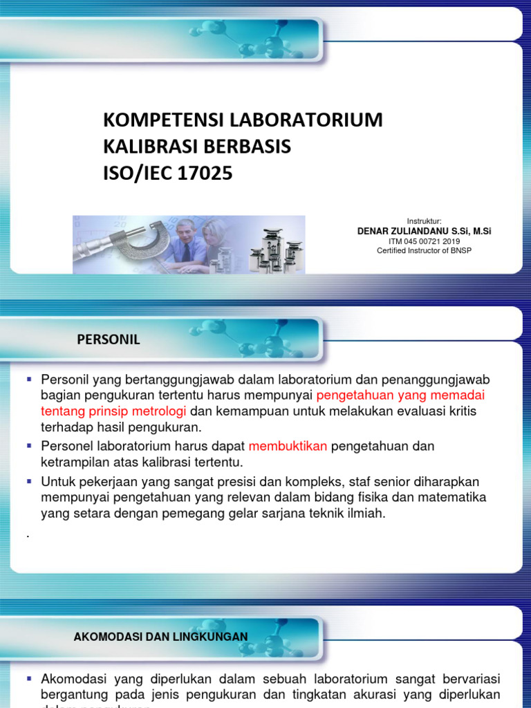 DZ - Kompetensi Laboratorium Kalibrasi Berbasis ISOIEC 17025 - 2021 - U ...