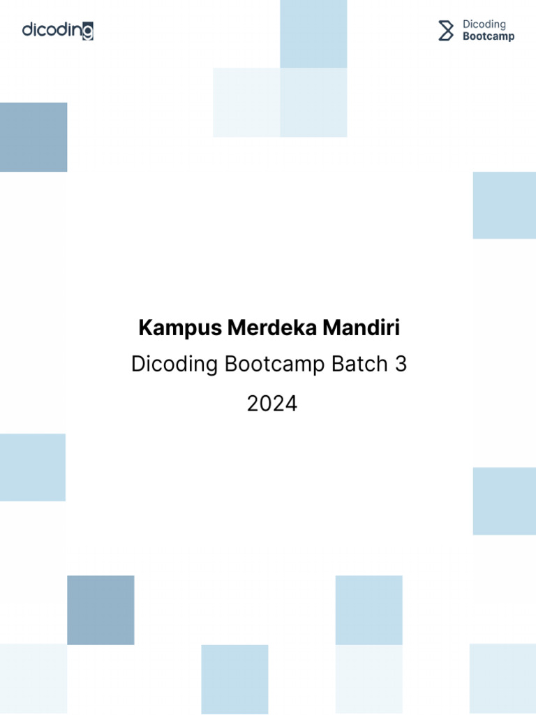 Dokumen Silabus - Dicoding Bootcamp Batch 3 2024 | PDF