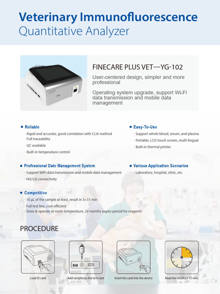 Finecare Plus Vet-Yg-102 | PDF | Infection | Blood Plasma