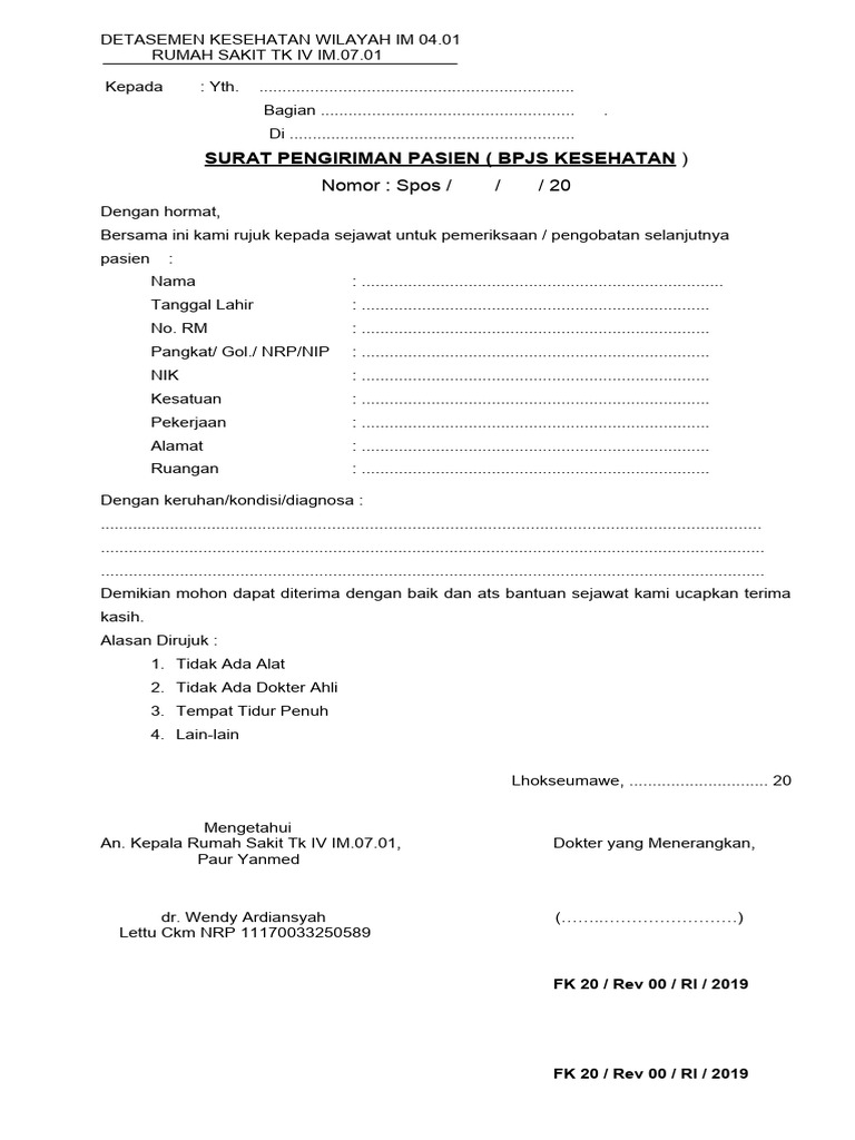 Blangko Spos Baru | PDF