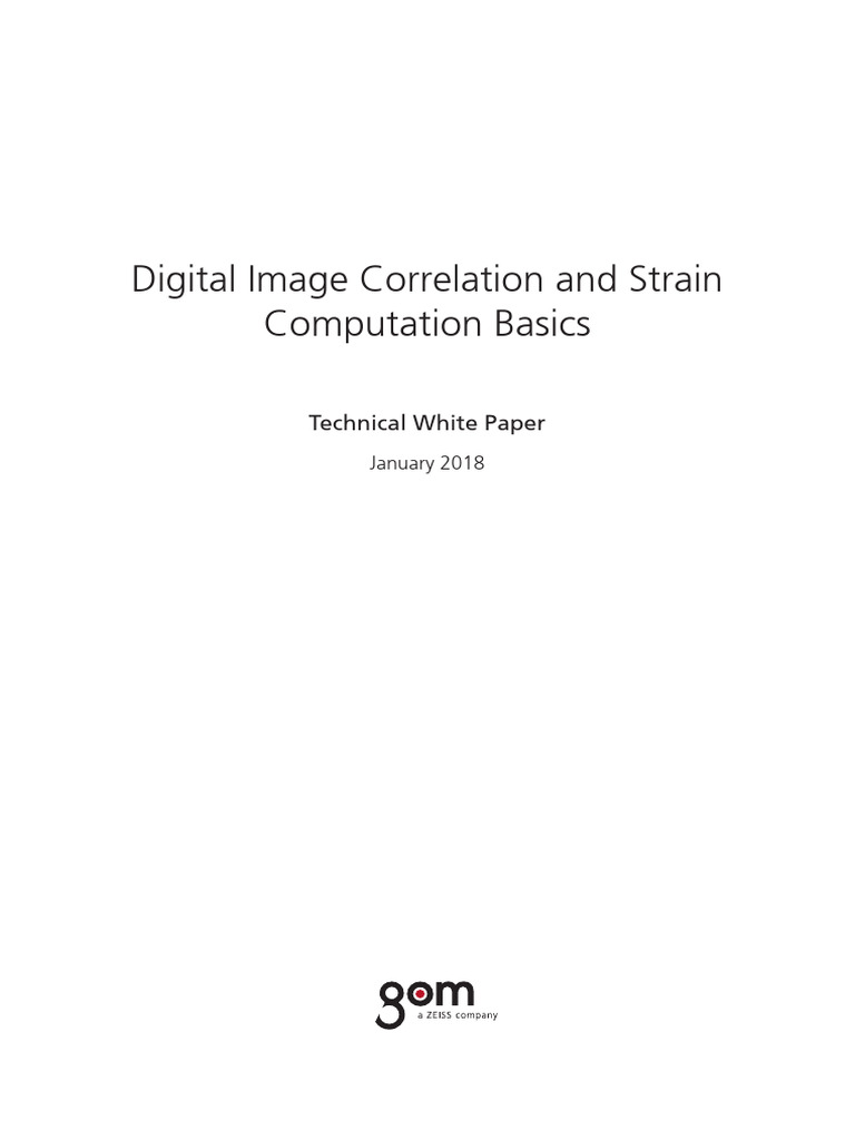 GOM Technical-White-Paper DIC EN | PDF | Eigenvalues And Eigenvectors ...