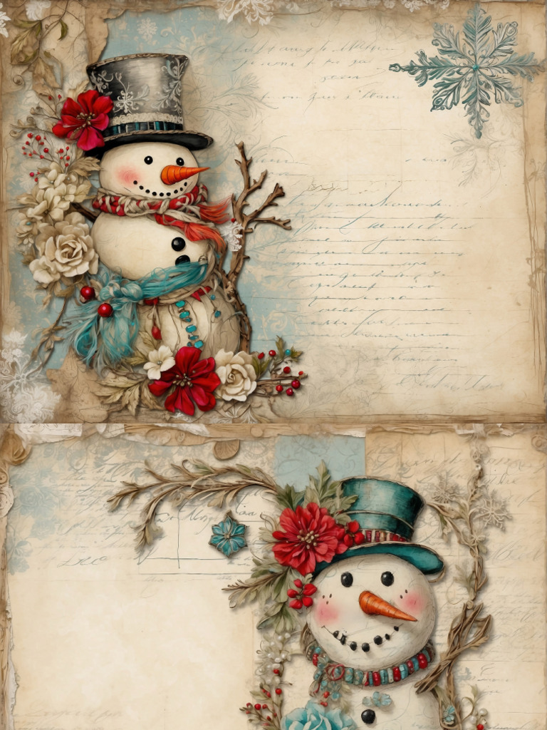 Free Snowman Journal Set 1 | PDF