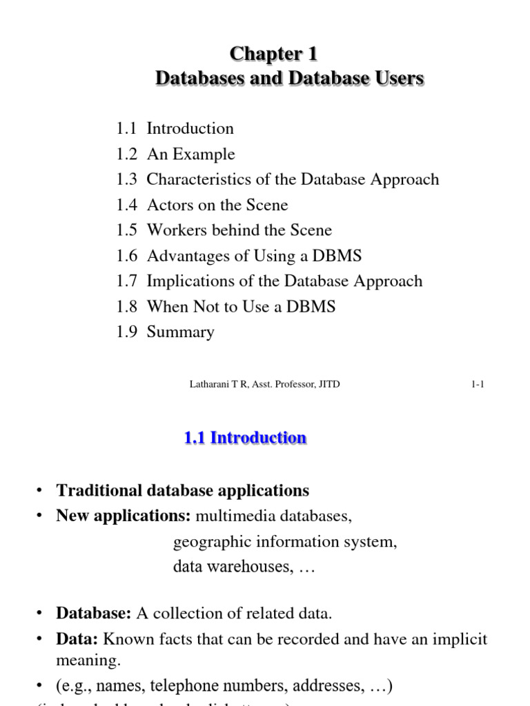 DBMS Module1 | PDF | Databases | Conceptual Model