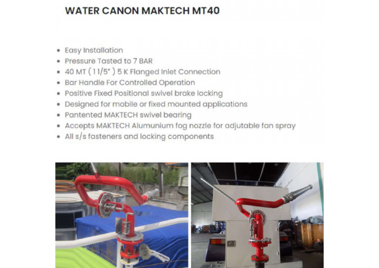 Maktech - MT40 - Water Cannon 1,5 Inch | PDF