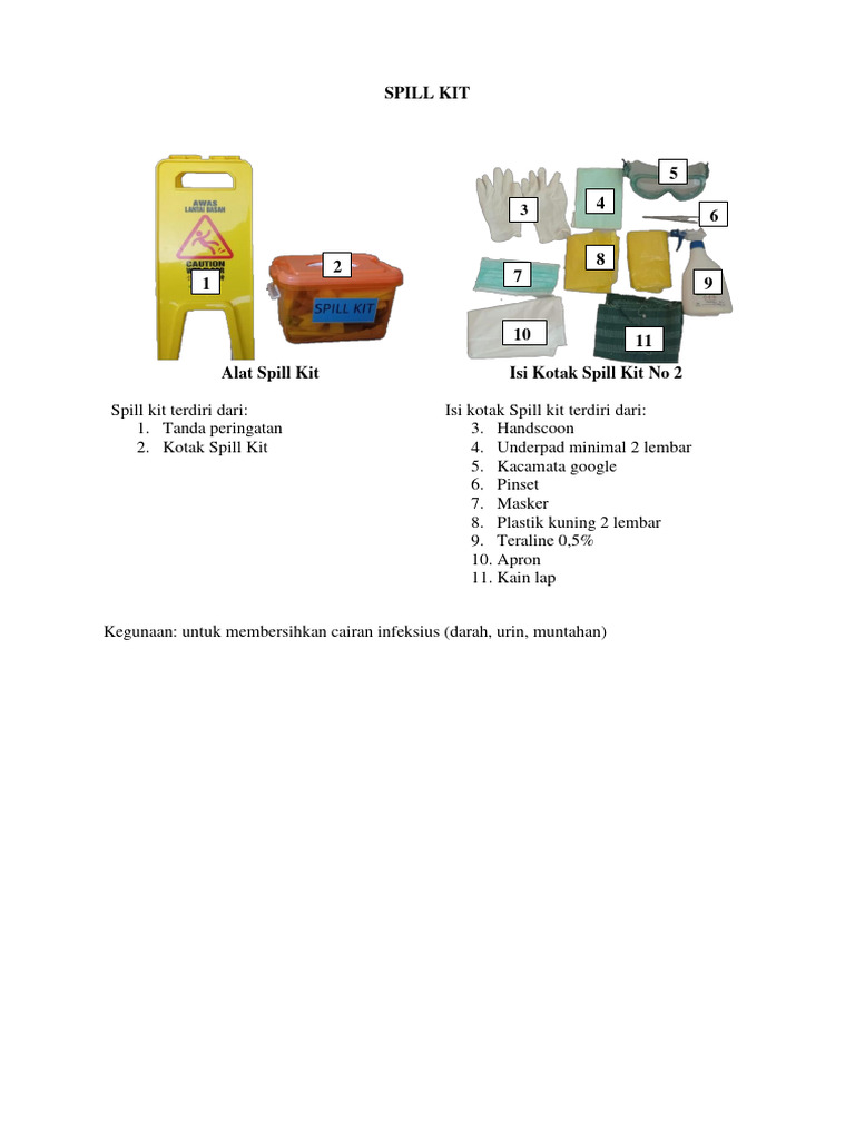 Panduan Lengkap Penggunaan Spill Kit | PDF