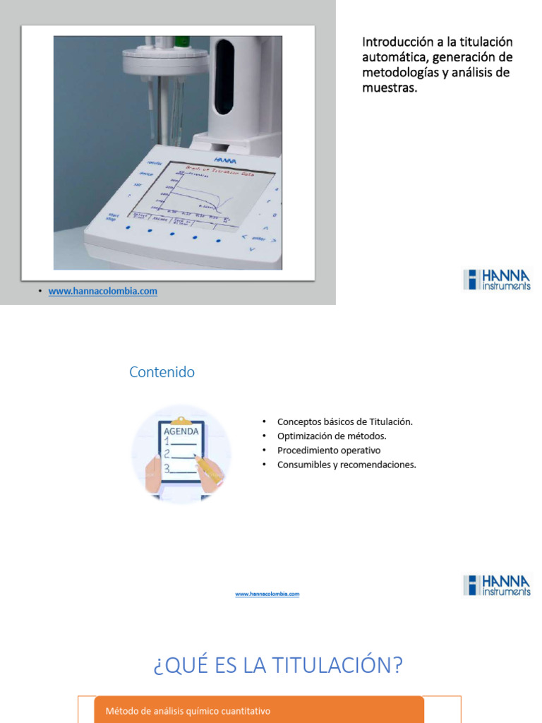 Introduccion A La Titulacion Automatica Analisis de Muestras y Generacion de Metodologias | PDF ...
