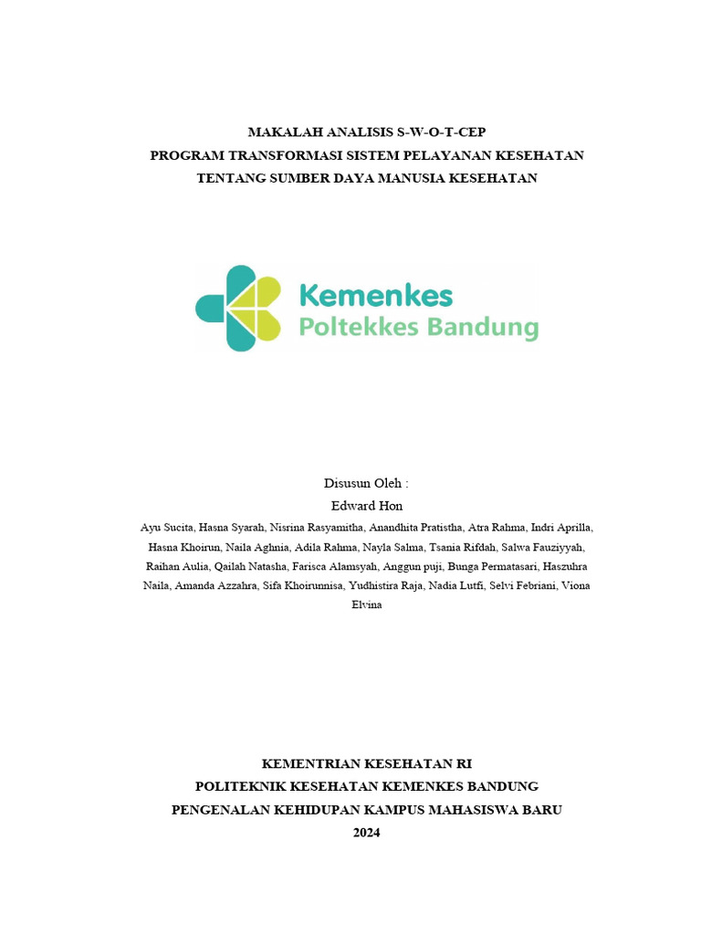 Makalah Kelompok 09 Edward Hon | PDF | Pengembangan Diri