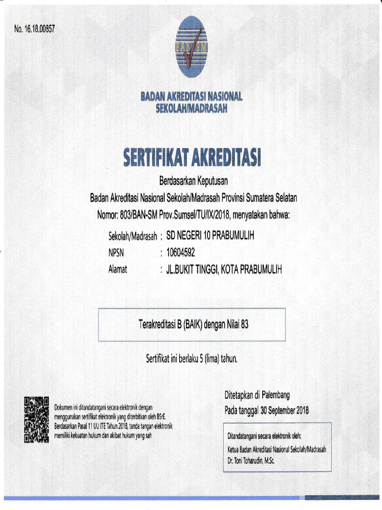 SK Akreditasi | PDF
