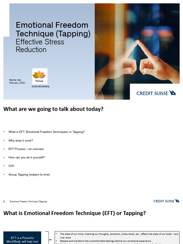 Emotional Freedom Technique (EFT) | PDF | Emotional Freedom Techniques ...
