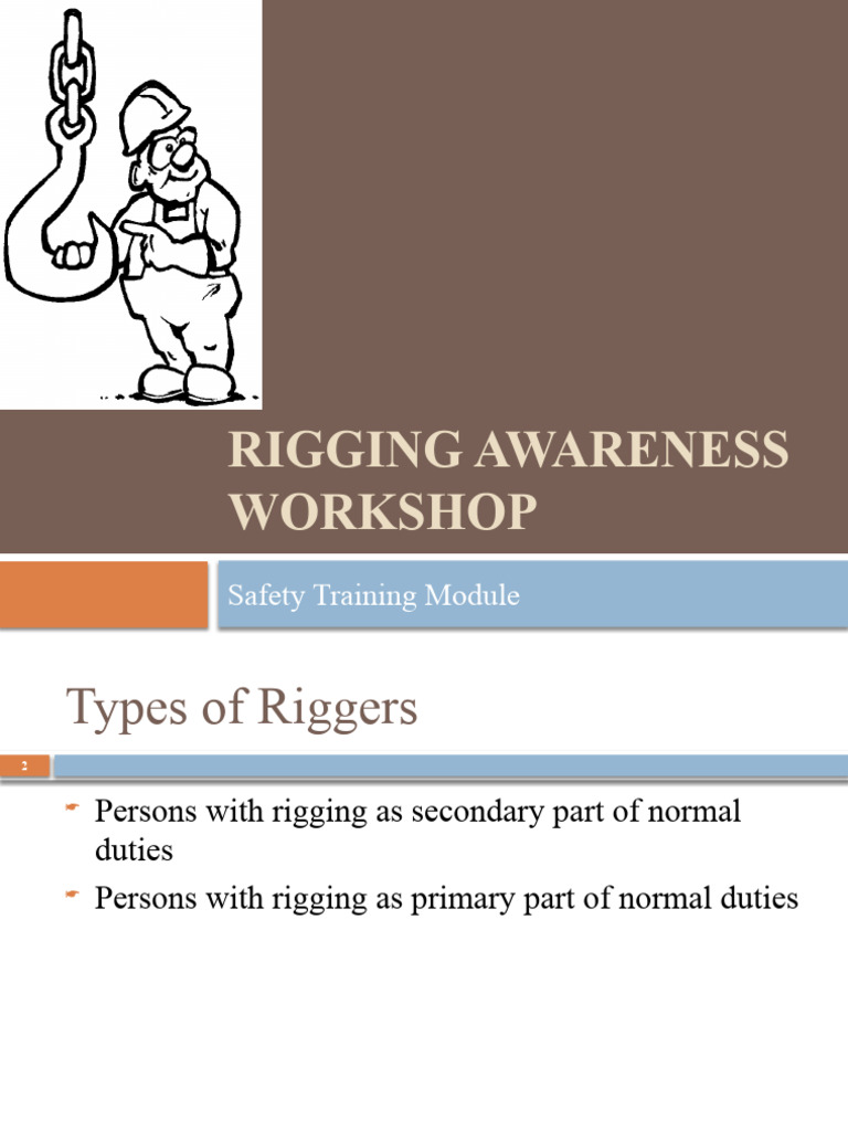 Rigging Awareness Workshop | Download Free PDF | Rope | Wire
