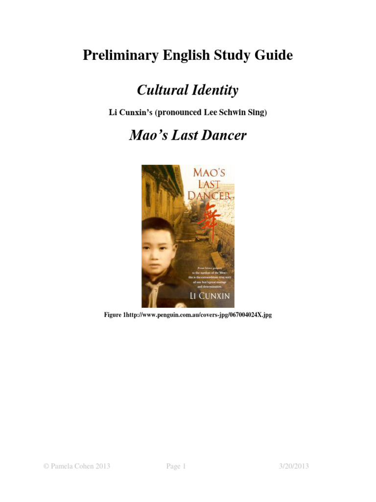 Cultural Identity in Mao's Last Dancer | PDF | Identity (Social Science ...