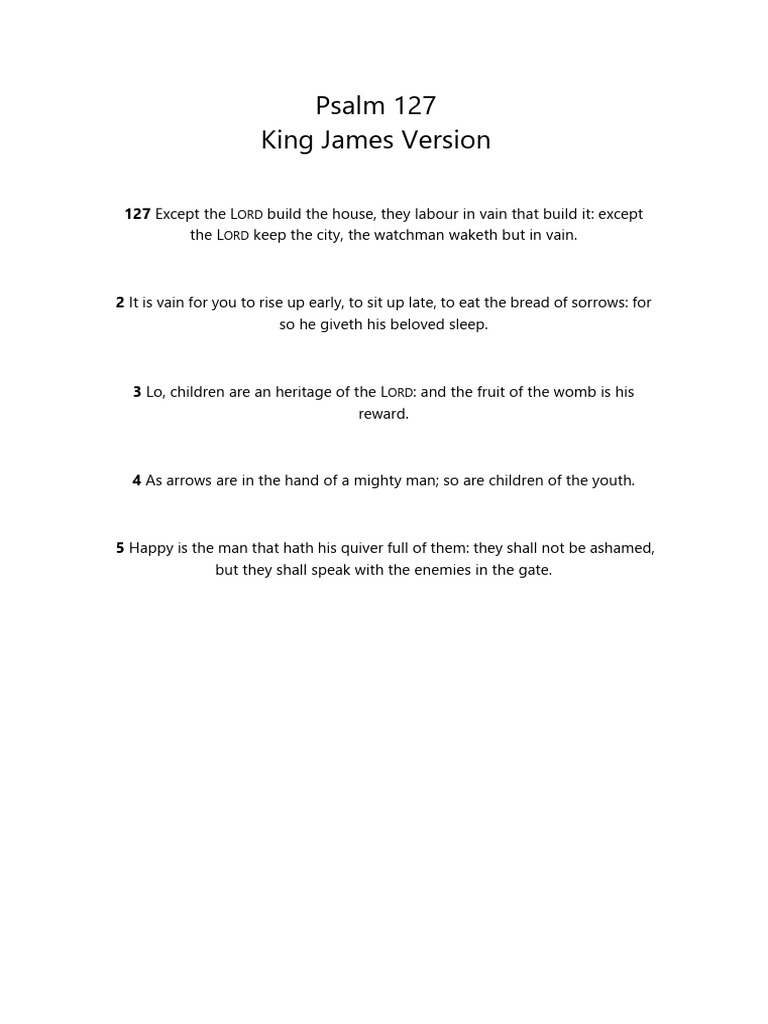 Psalm 127 PDF